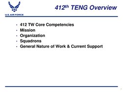 412th Test Wing Overview and Structure | PDF | Electronic Warfare ...