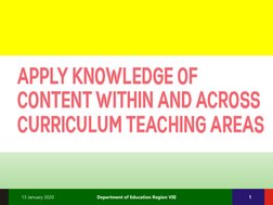 Integrating Content Across Curriculum Areas | PDF | Curriculum | Change