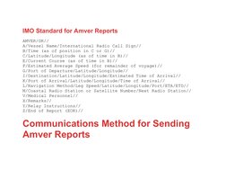 Amver Report Formatting Guide | PDF | Navigation | Water Transport