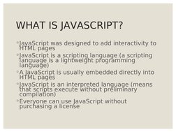 Introduction to JavaScript Basics | PDF | Java Script | Computer ...