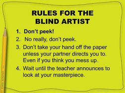 Blind Artist Game Instructions | PDF | Home & Garden | Art