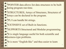 PL/I Programming Language Overview | PDF | Subroutine | Parameter ...