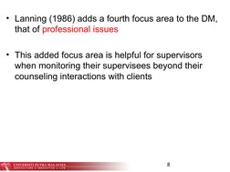 Discrimination Model of Supervision | PDF | Counseling Psychology ...