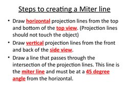 Understanding Miter Lines in Drawing | PDF