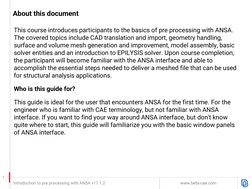 Introduction To Pre Processing With ANSA | PDF | Button (Computing) | Window (Computing)