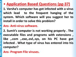 Class 7 Computer: Chapter 3 - Viruses | PDF | Computer Virus ...