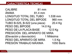 Características del Mortero 81 mm | PDF | Mortero (Arma) | Tecnología ...