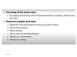 Fettling Process in Casting Explained | PDF | Casting (Metalworking ...