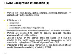 IPSAS Financial Statements Overview | PDF