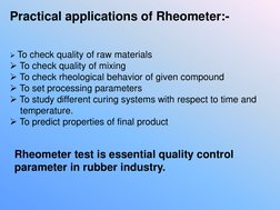 Rubber Rheometer and Rheograph Overview | PDF | Rheology | Physical ...