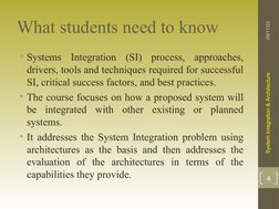 System Integration & Architecture Overview | PDF | Systems Theory ...
