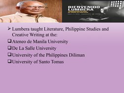 Bienvenido Lumbera: A Literary Legacy | PDF | Philippines
