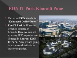 EON IT Park Kharadi Overview | PDF