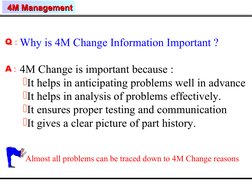Understanding 4M Change Management | PDF