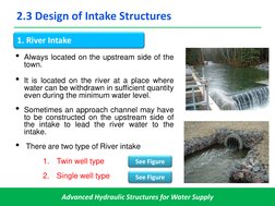 Design of Water Intake Structures | PDF | Dam | River