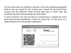Community Tax Certificate Overview | PDF | Government | Economies