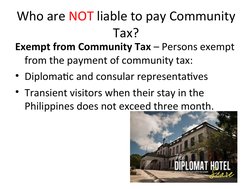 Community Tax Certificate Overview | PDF | Government | Economies