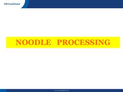 Noodle Manufacturing Process Overview | PDF | Noodle | Chemistry