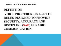 Military Voice Procedure Overview | PDF | Company (Military Unit) | Radio