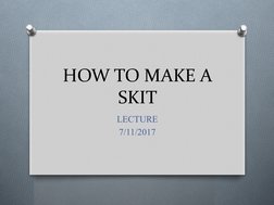 How to Create a Skit: A Guide | PDF | Narration