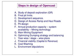 Open Cast Mining Design and Methods | PDF | Coal Mining | Mining