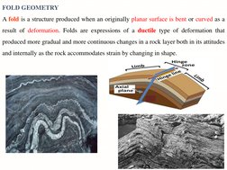 Geology of Folds and Their Mechanisms | PDF | Geology | Structural Geology