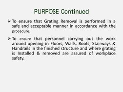 Grating Installation and Removal Training | PDF | Stairs | Corrosion