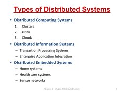 Types of Distributed Systems Overview | PDF | Grid Computing | Computer ...