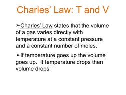 Understanding Charles' Law: T vs. V | PDF | Temperature | Gases
