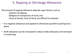 Pattern Allowances in Metal Casting | PDF | Business Process | Building ...