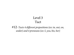 Level 3 VBMAPP Tool Kit | PDF | Adverb | Adjective