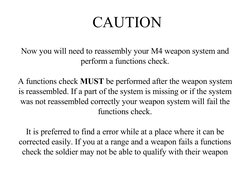 M4 Rifle PMI and Functions Check Guide | PDF | Rifle | Trigger (Firearms)