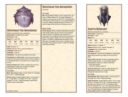 5E NPC Stat Blocks for Out of the Abyss | PDF
