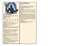 5E NPC Stat Blocks for Out of the Abyss | PDF