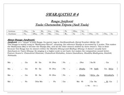 Overview of Swarajathi in Carnatic Music | PDF