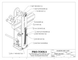 Ledloy Steel Tube Bender Parts List | PDF | Nut (Hardware) | Screw