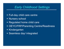 ELECT Framework for Early Childhood Ontario | PDF | Early Childhood ...