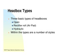 Headbox Design and Operation Overview | PDF | Mechanical Engineering ...