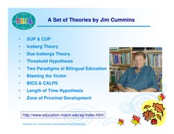 Jim Cummins' Theories on Bilingualism | PDF | First Language | Minority ...