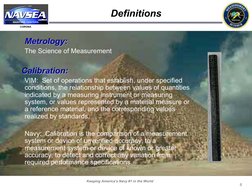 Navy METCAL Calibration Overview | PDF | Calibration | Metrology