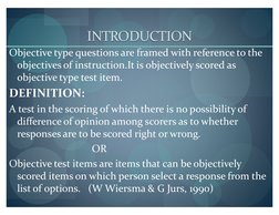 Understanding Objective Type Questions | PDF