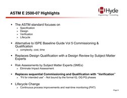 ASTM E2500: A New Validation Approach | PDF | Verification And ...