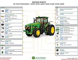 8345R 8370R 8400R Replacement Parts Guide | PDF | Tractor | Axle