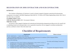 DOLE DO 174 Renewal Requirements Guide | PDF | Employment ...