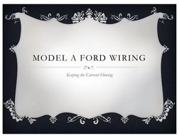 Model A Ford Wiring Diagrams Guide | PDF | Electrical Wiring | Wire