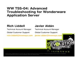 WW TSS-04 Advanced Troubleshooting For Wonderware Application Server ...