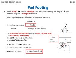 Pad Footing Design and Reinforcement | PDF