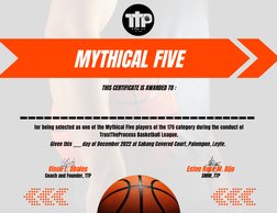 Mythical Five Basketball Certificates | PDF | Sports & Recreation