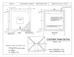 Cistern Tank Design and Details | PDF