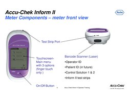 Accu-Chek Inform II Operator Training | PDF | Barcode | Image Scanner